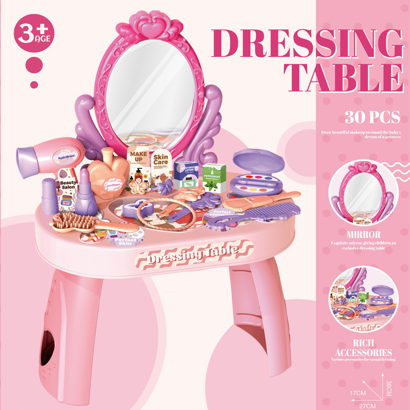 Cosmetics table vanity tables make up toys for kids girl makeup beauty ...
