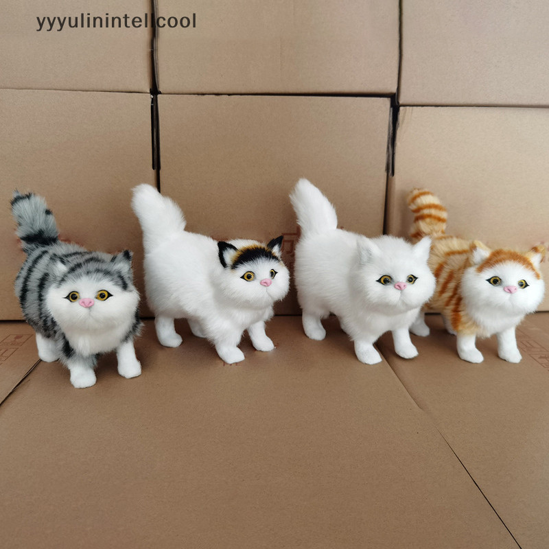 yyyulinintellcool Cute Simulation Cat Plush Toys Soft Stuffed Kitten ...