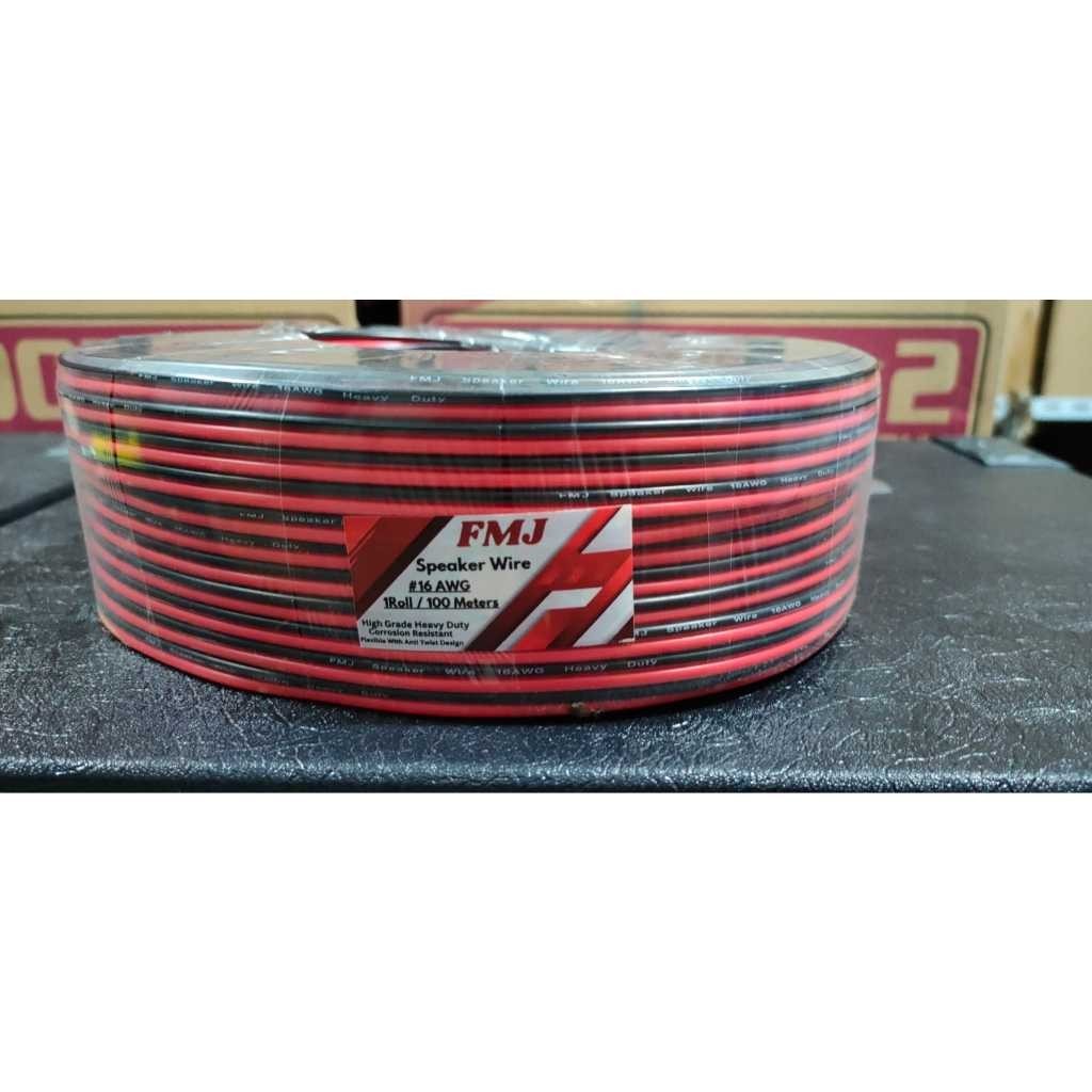 1 Roll Speaker Wire Red and Black #22 #18 #16 Original Heavy Duty 100 ...