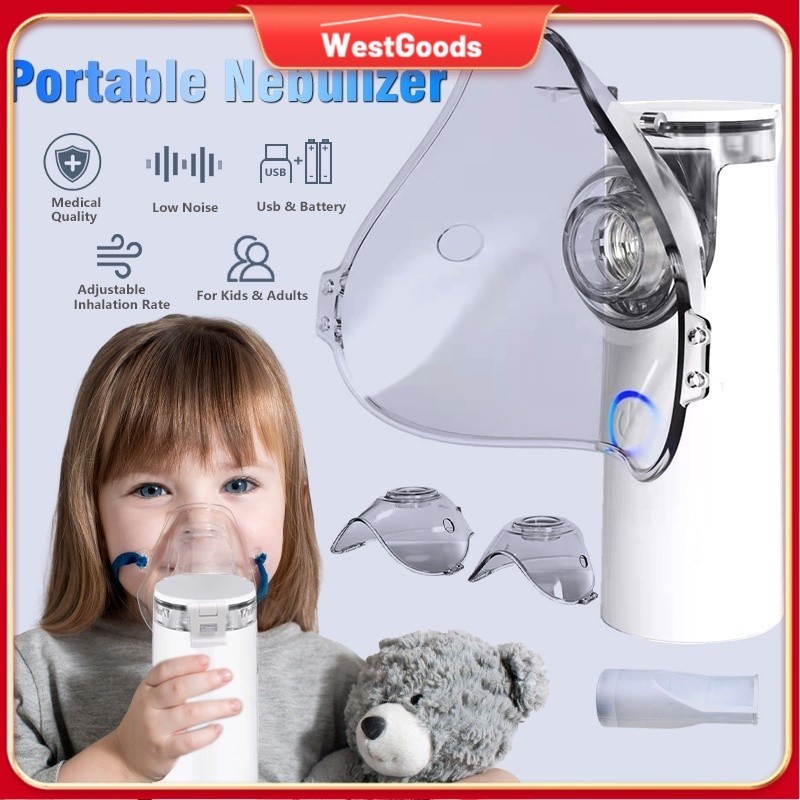 Portable Nebulizer Silent Machine for Asthma Ultrasonic Mesh ...