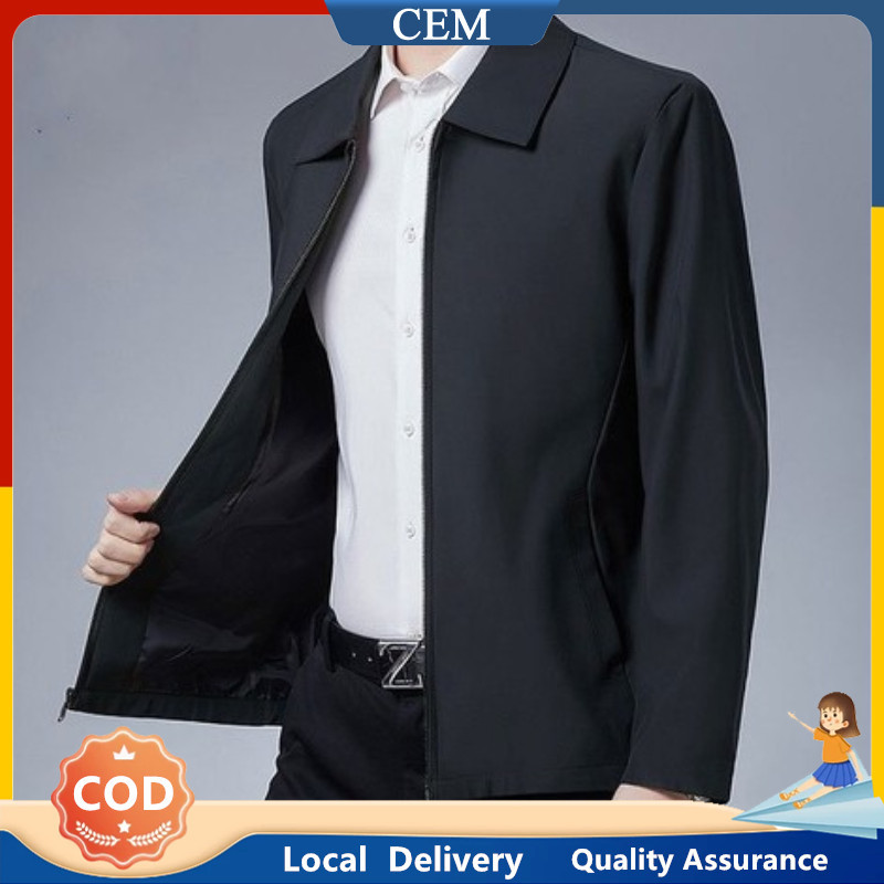 Men's Lapel Jackets Casual Business Jackets Men's Polo Jackets Office ...