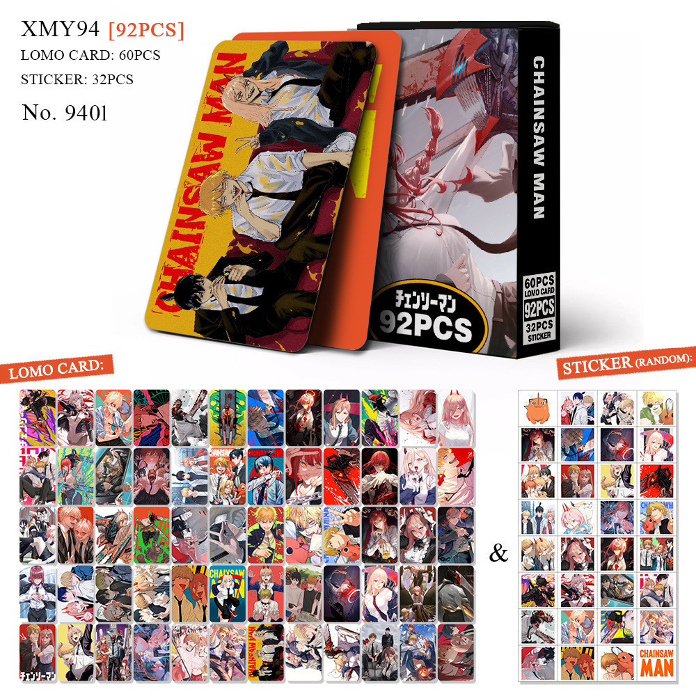 92pcs/box Anime Genshin Lomo Cards Manga Manhwa Comic Honkai Miku ...
