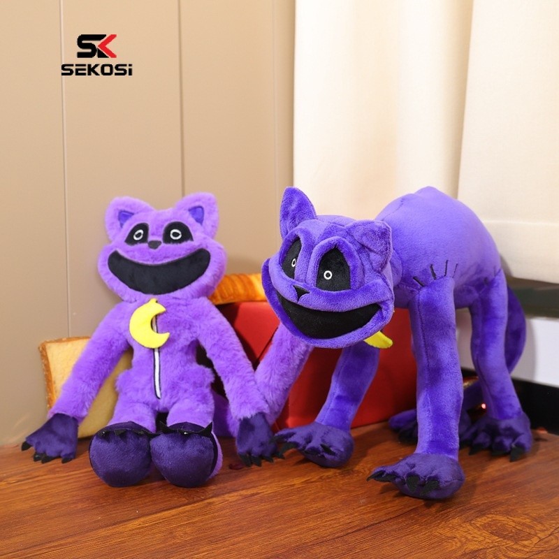 ☆Sk☆Cat Plush Toy smiling critters Purple Cat Doll Poppy Playtime ...