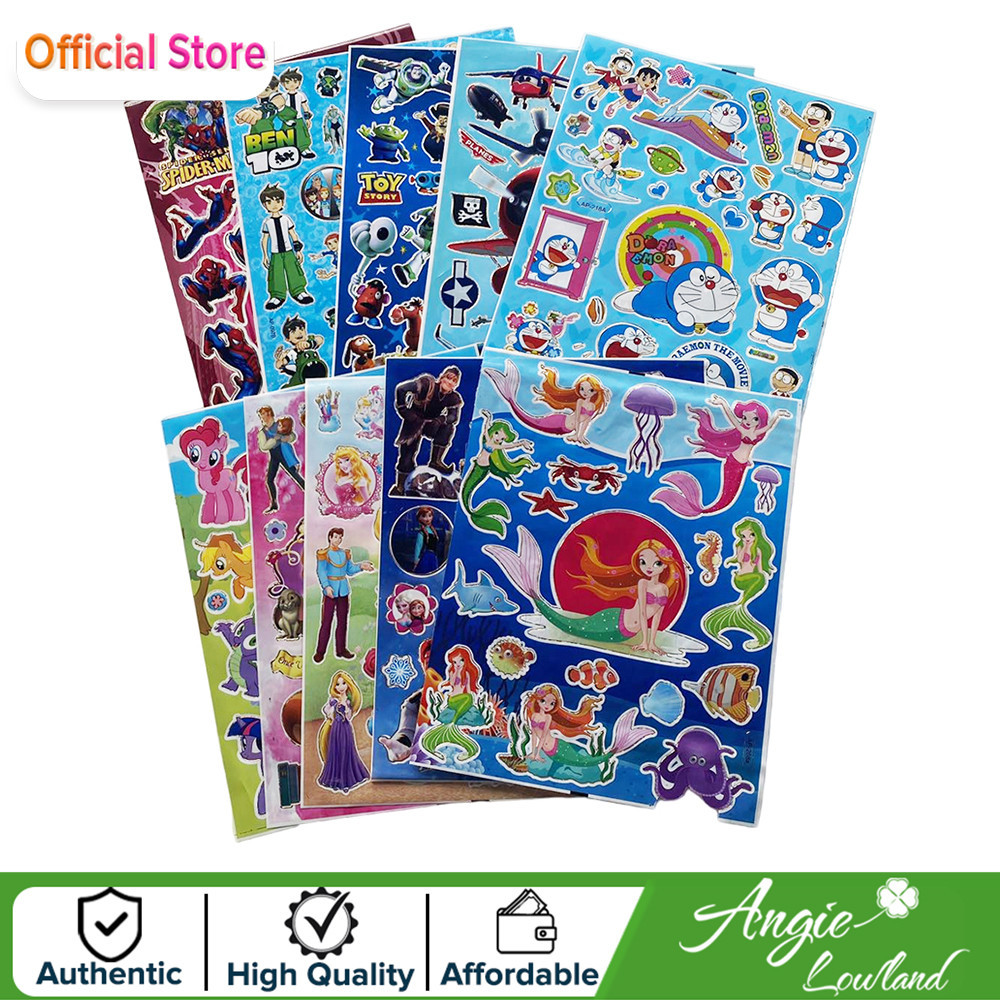 Angie Lowland Cartoon Character Laser Stickers for Giveaway and ...
