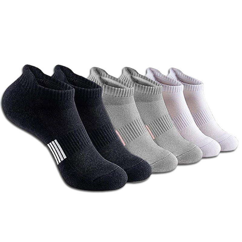 5 Pairs Ankle Socks Wear Resistant Elastic Breathable Sports Socks ...