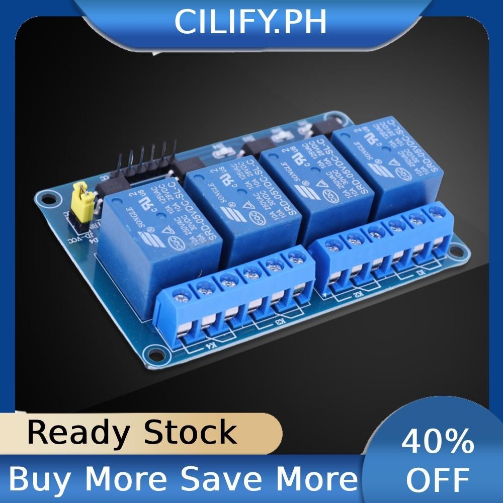 5V 12V 4-Channel Relay Module with Optocoupler Relay Expansion Board ...