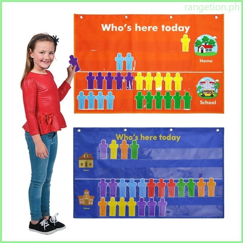RAN Durable Classroom Management Pocket Chart Classroom Attendance ...
