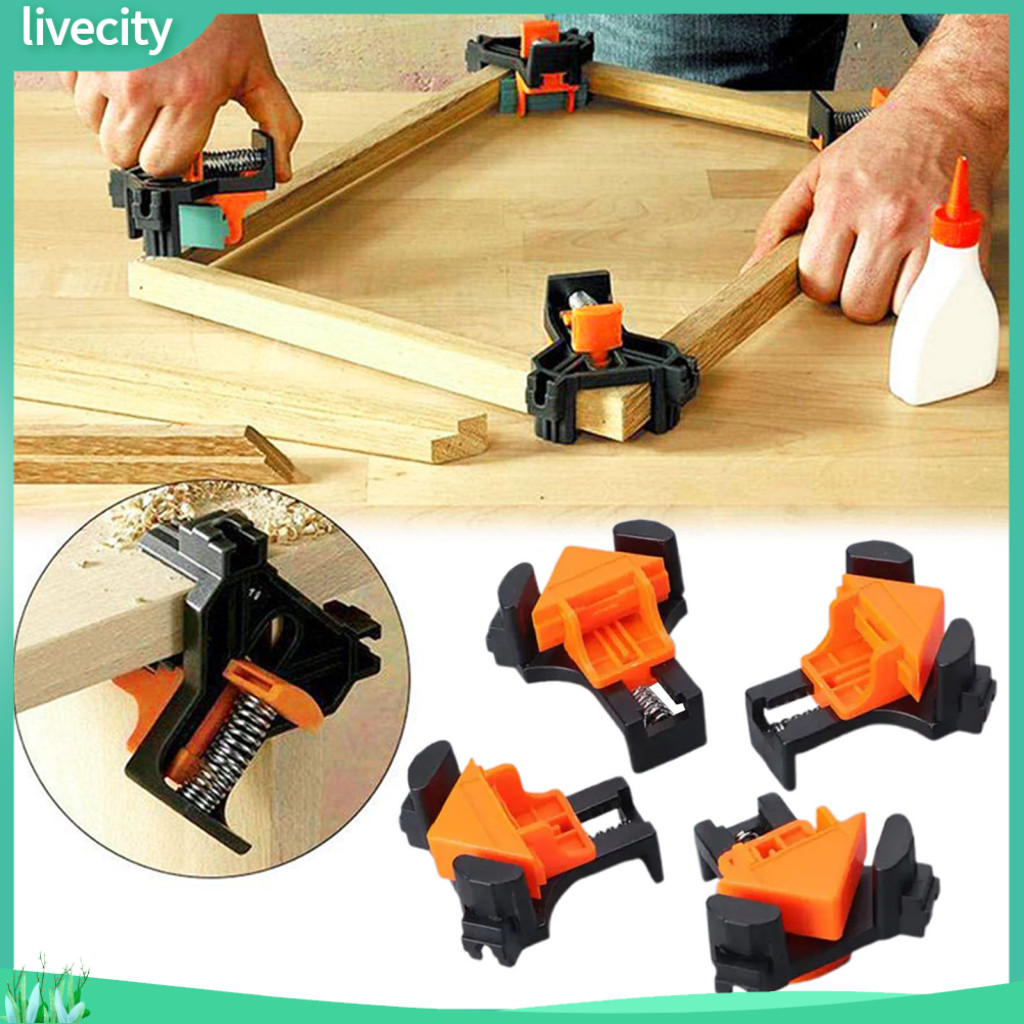 livecity| Woodworking Corner Clamp T-joint Clamp Adjustable 90 Degree ...