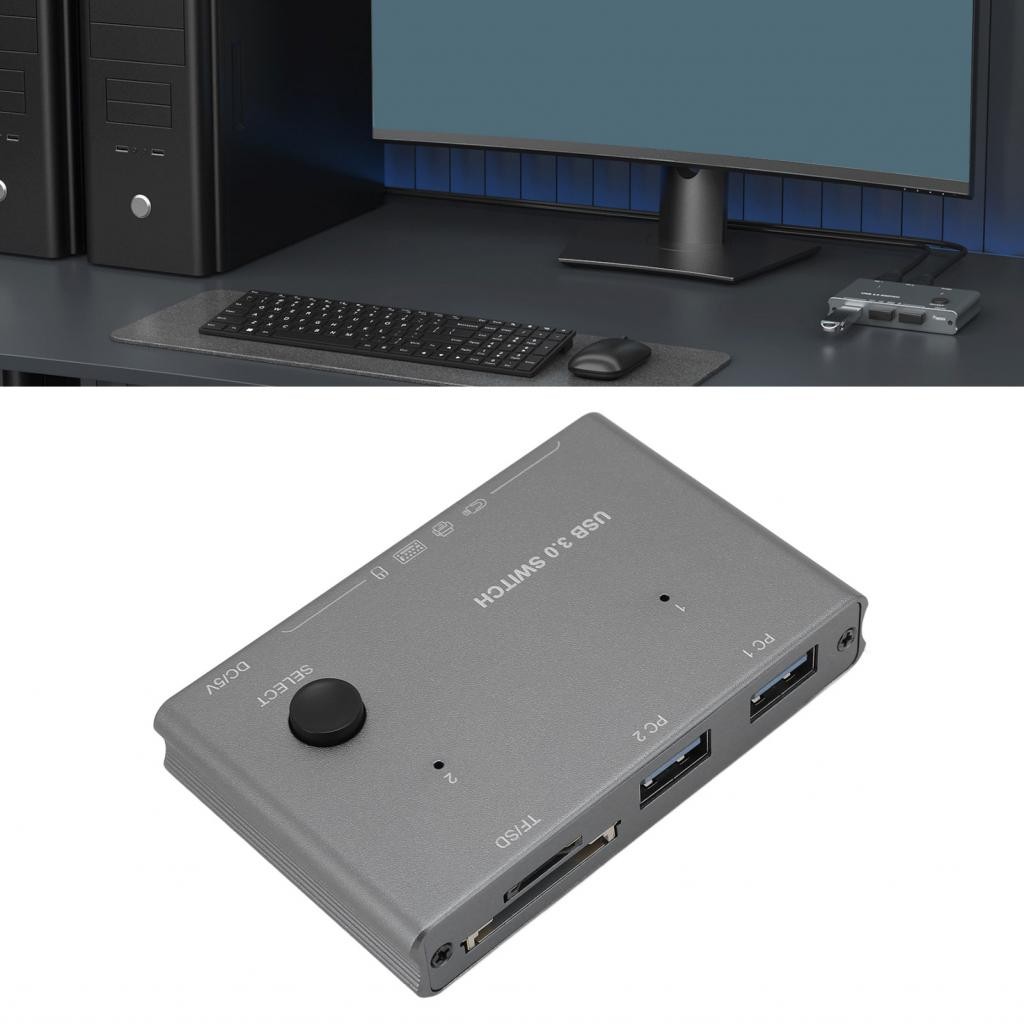 Superparis USB 3.0 Switch 2 in 4 Out Selector Computers Sharing for ...
