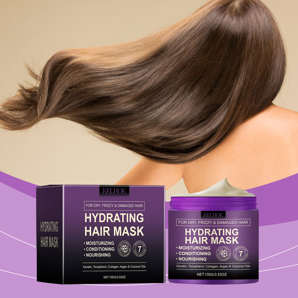 EELHOE Collagen Hair Mask Nourishing Moisturizing Repair Hydrating Hair ...
