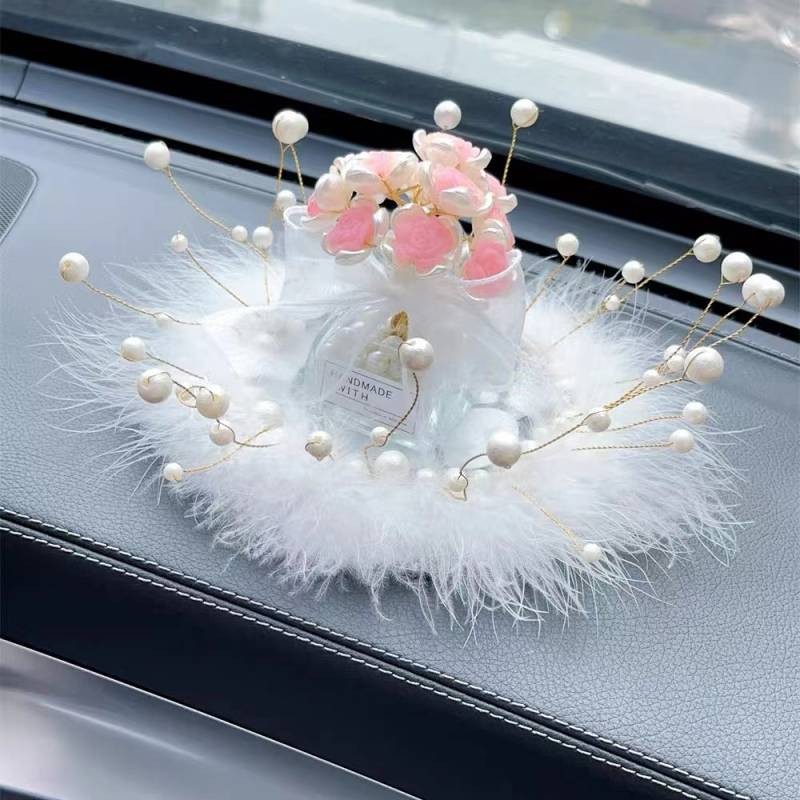 Creative Car Perfume Aromatherapy Car Rose Flower Seat Perfume Bottle ...