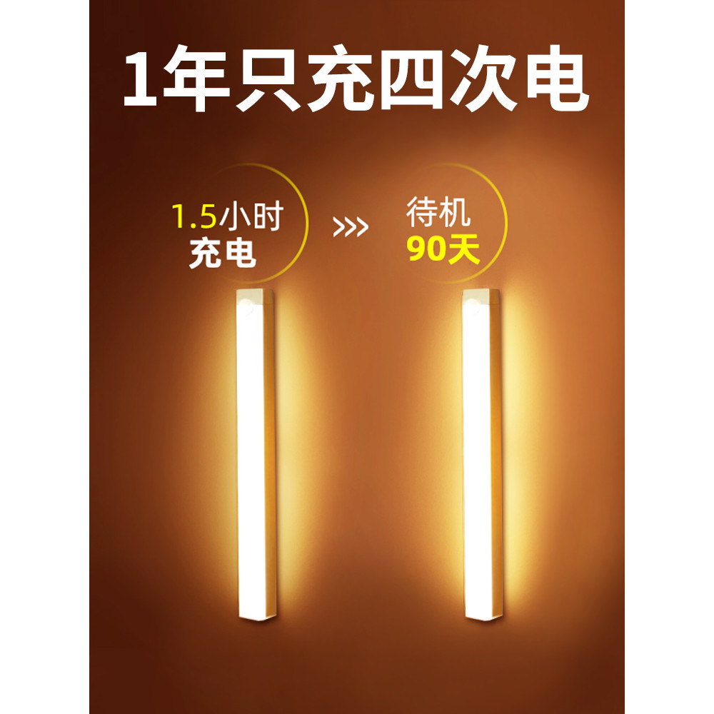 Long Strip LED Light Bulb Strip Light Tape Rechargeable No Wiring ...