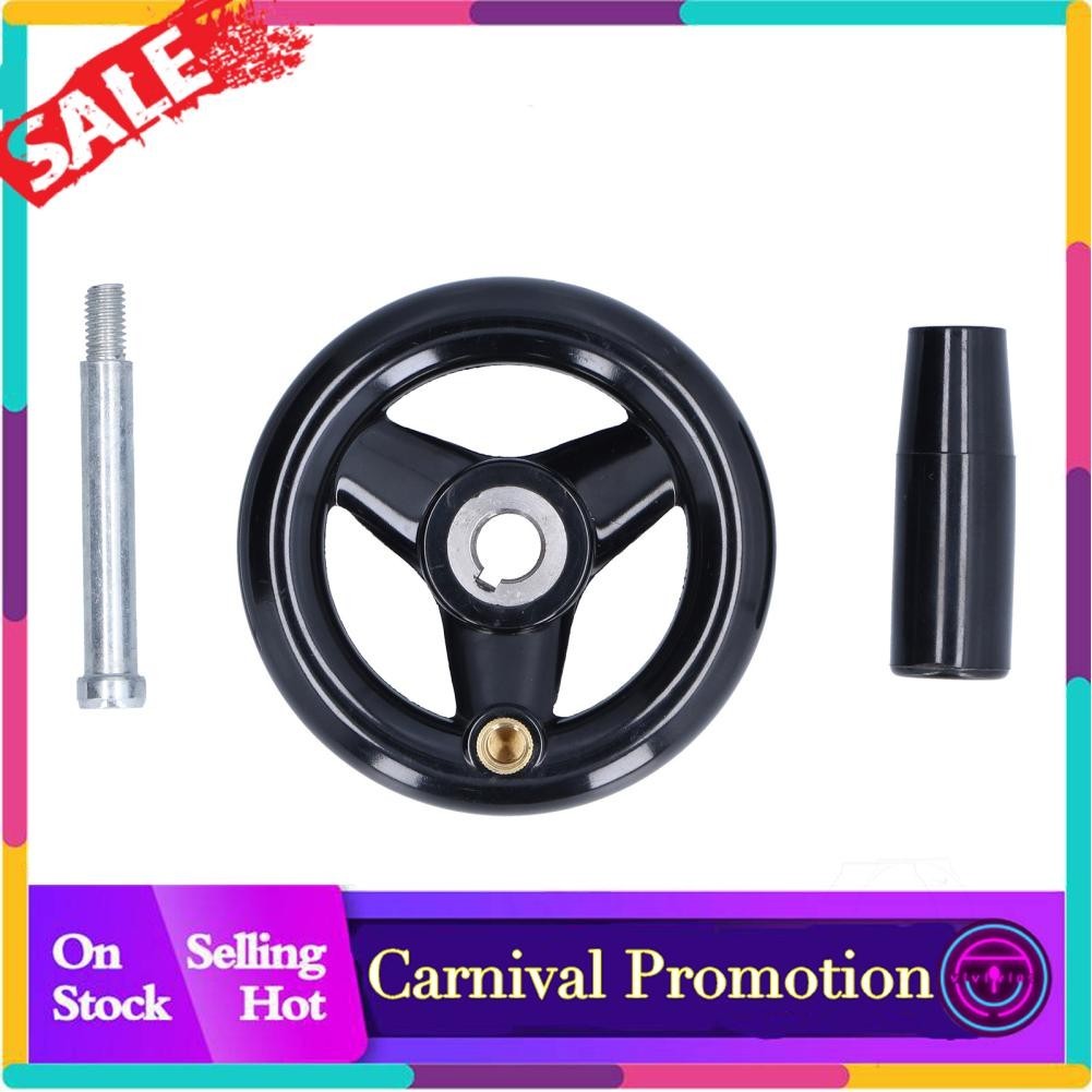 M8 Round Handwheel 3 Spoke Revolving Handle Wheel Mechanical Equipment ...