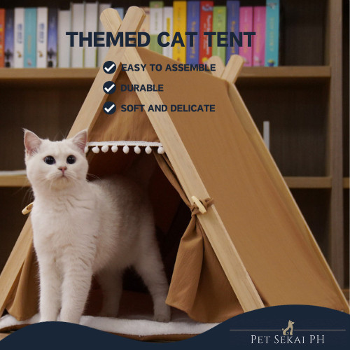 PS Simple Chocolate and Matcha Themed Small Pets Tent Pet Mansion Pet ...