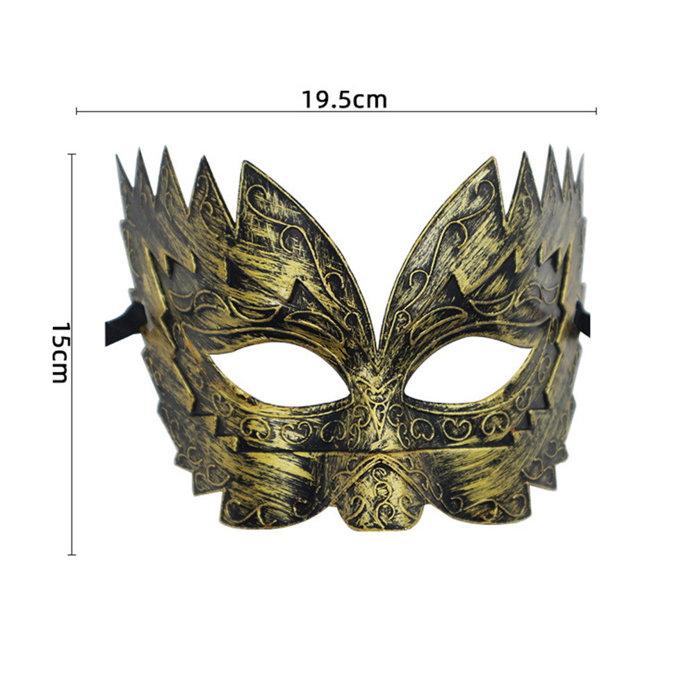 Vintage Mask Men Plastic Masquerade Mask Performance Horror Funny Party ...