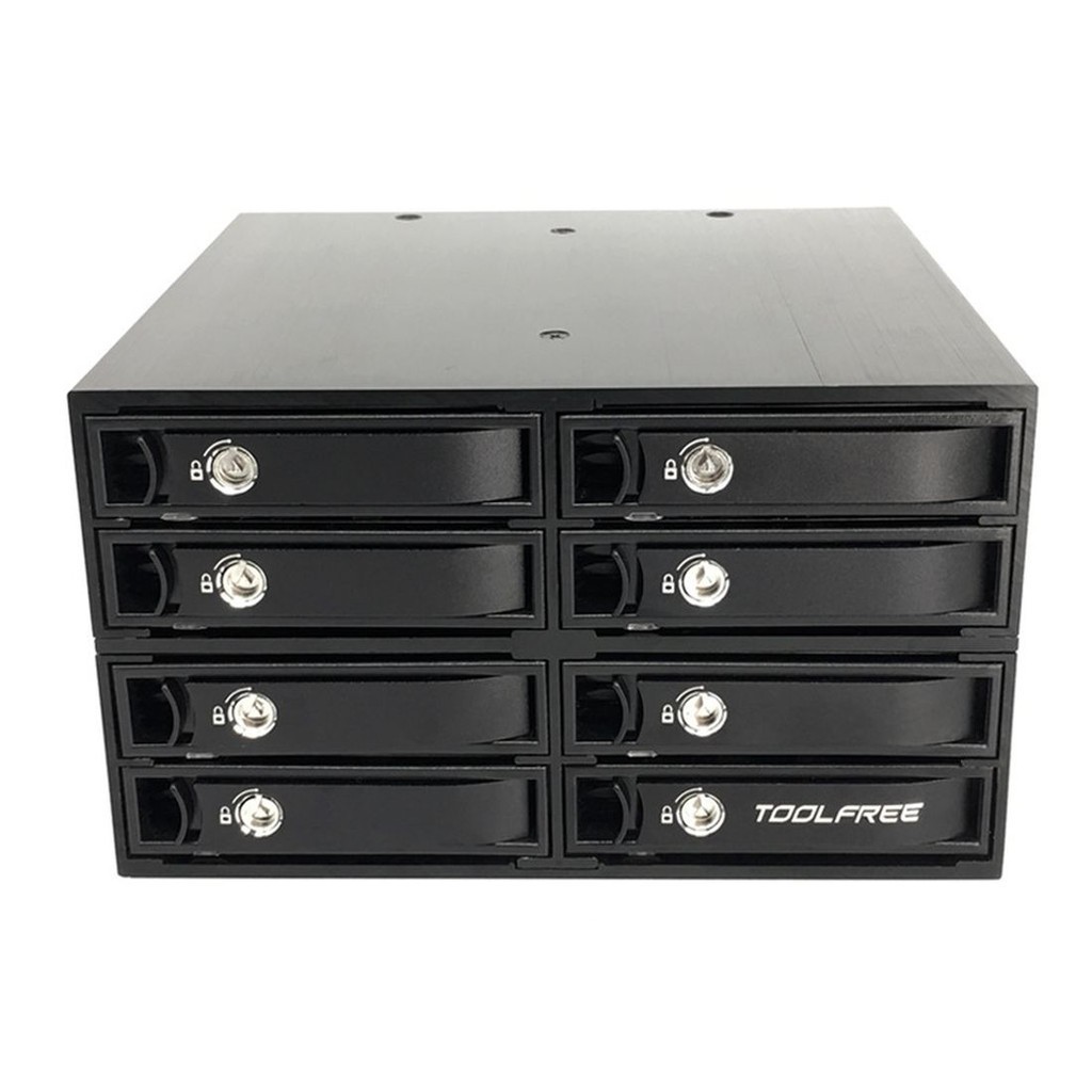 TOOLFREE 2.5 inch 8-Bay MiniSAS SFF-8087/8643 12Gbps 6Gbps Portable ...