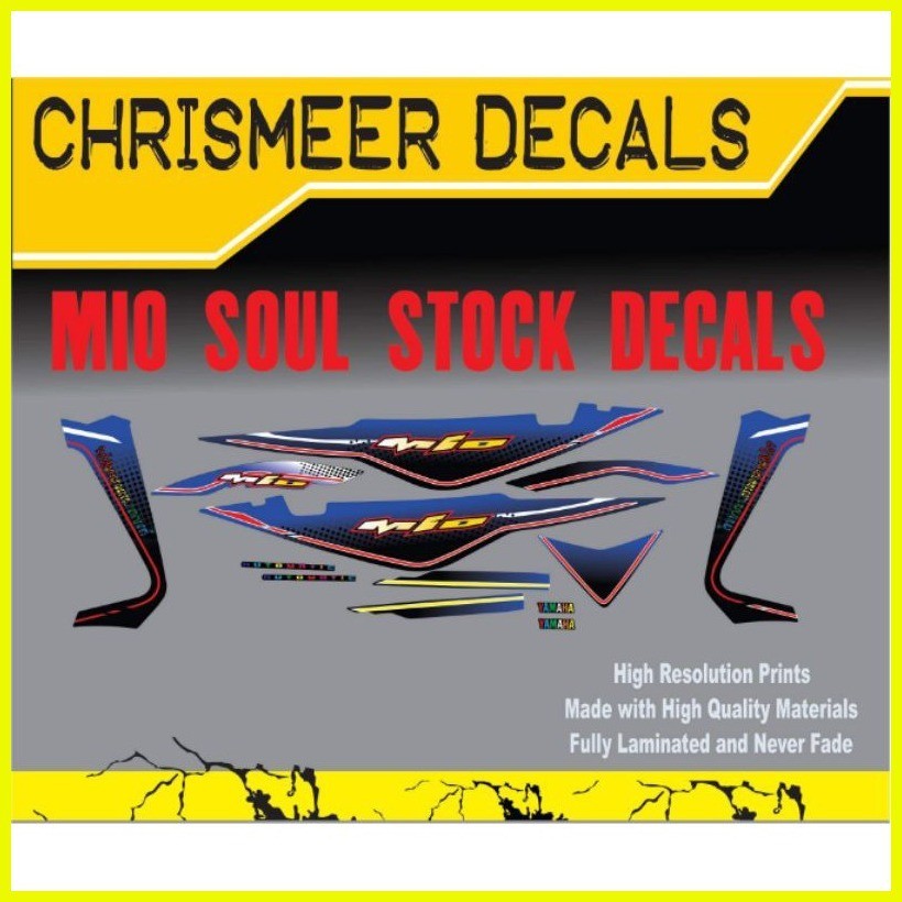 MIO SOUL DECALS THAILOOK BLUE | Shopee Philippines