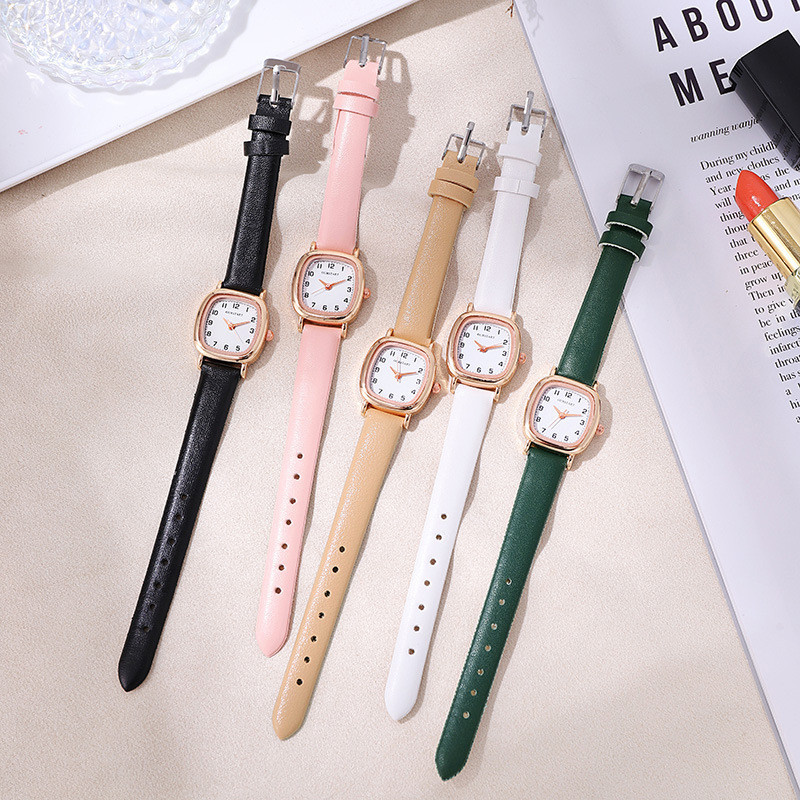 Designer Women's Square Watch Minimalist Retro Style Small Quartz ...