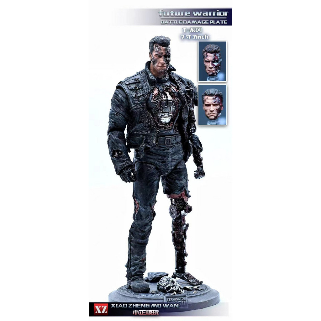 XZ Toys Terminator 3 Future Soldier T850 Heavy Battle Damage Version 7 ...