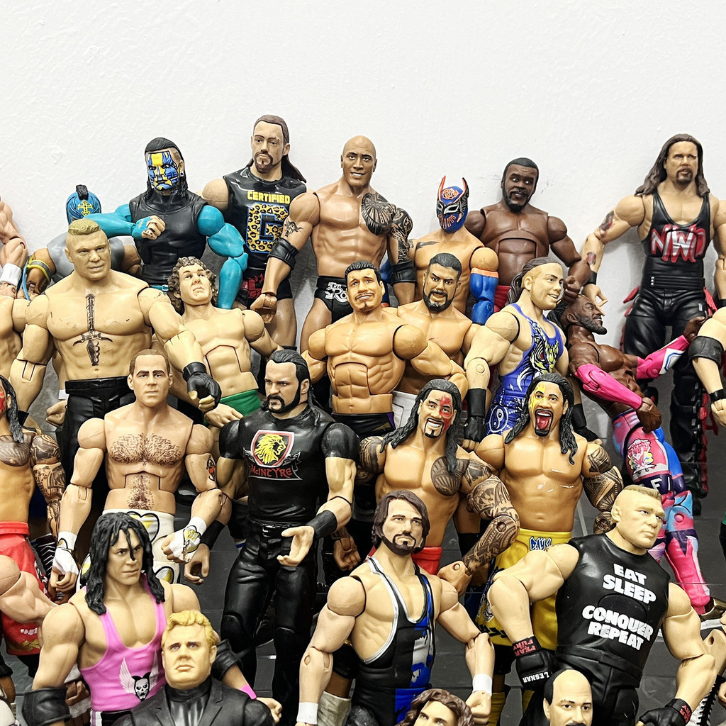 Ready Stock Mattel WWE Wrestler Johnson John Cena Mick Foley Super Action Figure | Shopee ...