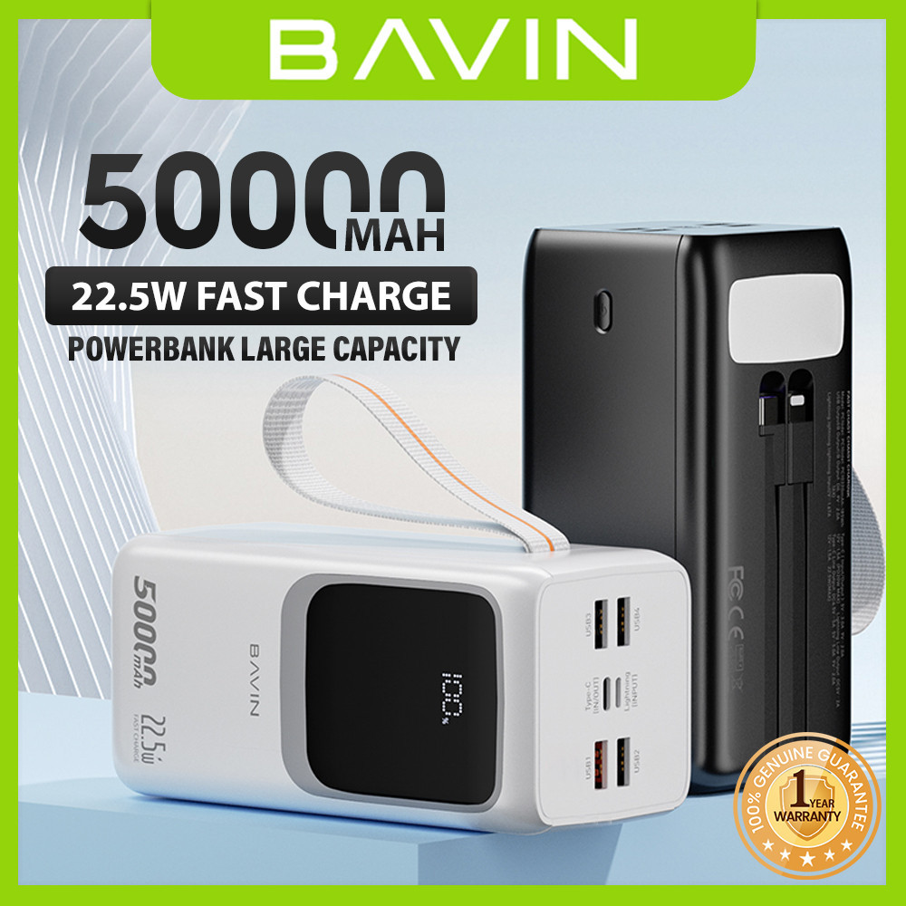 BAVIN PC1032 /50000mAh 22.5W PD Fast Charging Powerbank Multi-Port ...