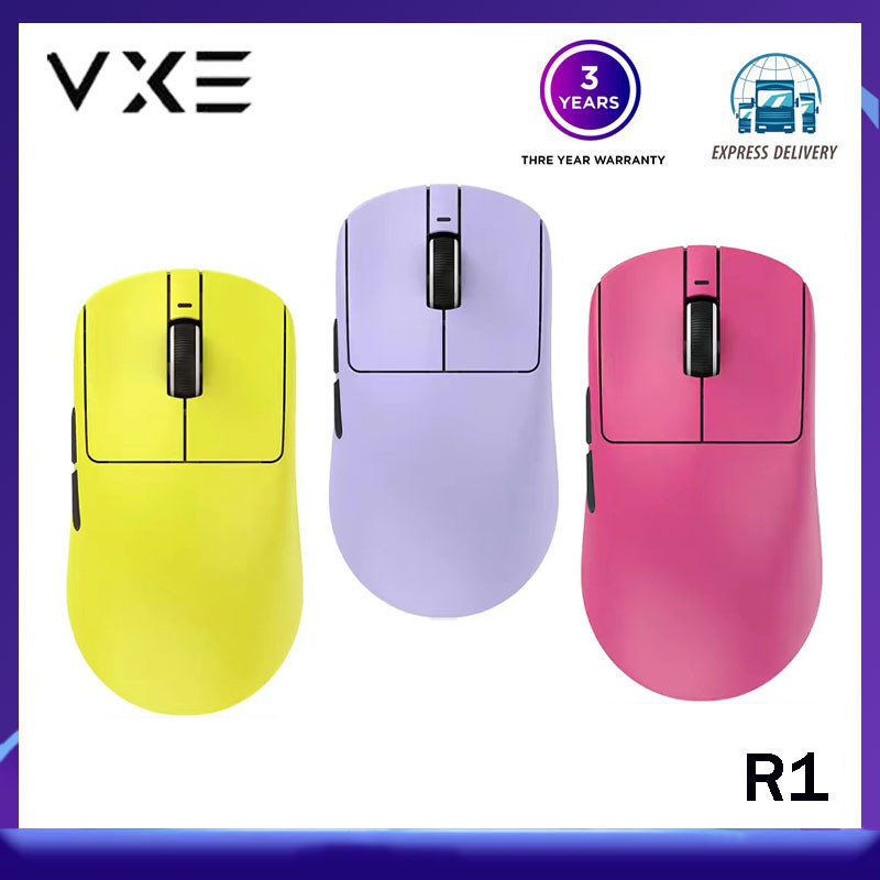 (In stock) VXE dragonfly R1 Mouse Game PAW3395 Lightweight Wireless ...