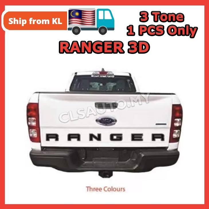 Ford Ranger Raptor Car Body Sticker Design 3 Decal Set Pelekat Wildtrak ...
