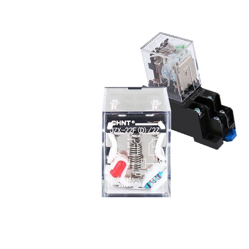 Chint small electromagnetic relay switch 24v DC 8-pin 14-pin intermediate relay JZX AC 220v12v ...