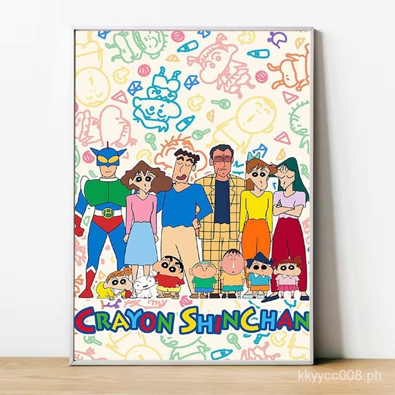 Anime C-Crayon S-Shin-chan Children Room Wall Decoration Poster Decor ...