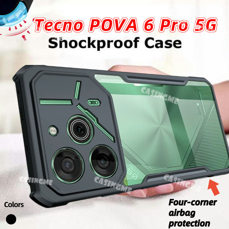 Tecno POVA 6 Pro 5G 2024 Airbag Clear Phone Casing For Tecno Pova6Pro 6Pro Pova 6 5 Pro Pova6Pro ...