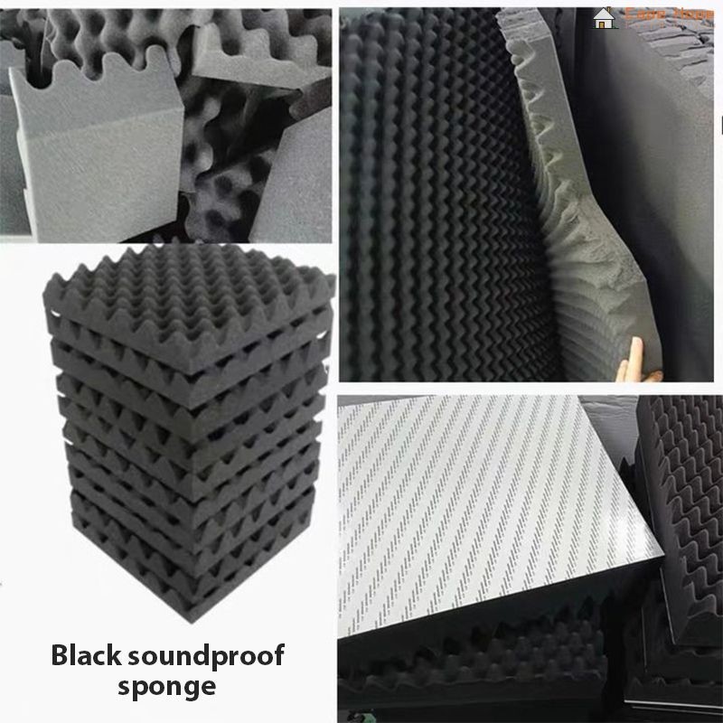 CAP☘️Self-adhesive Acoustic Foam Wave Home Interior Wall Sound ...