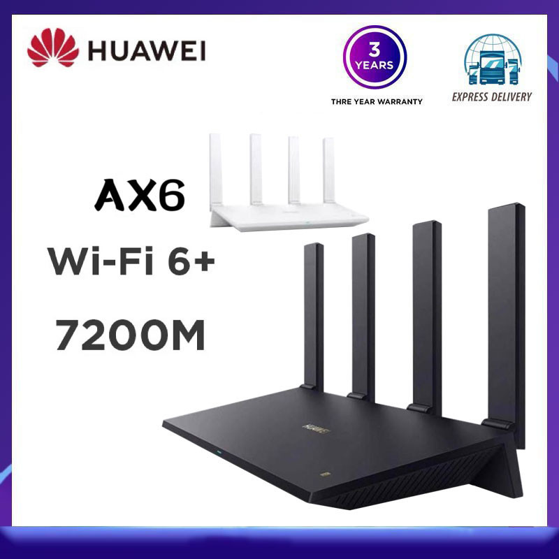 Huawei WiFi 6+ Router AX6 Gigabit Port 7200Mbps Home Wireless Hongmeng Mesh WS8700 | Shopee ...