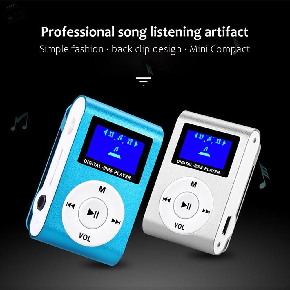 AUGUSTINA Mini MP3 Player Fashion Lithium Battery Support 32GB TF Card ...