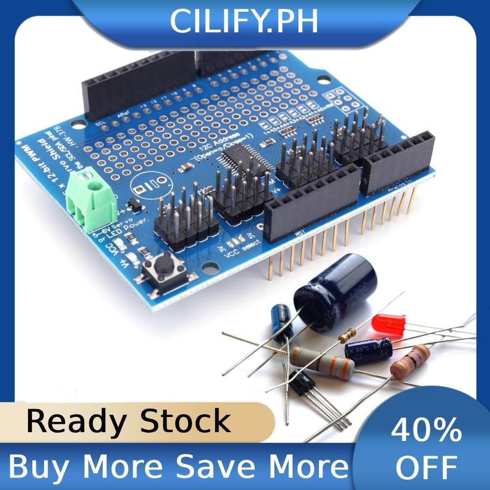 16-Channel 12-bit Shield I2C Interface PWM Driver Shield for Arduino ...