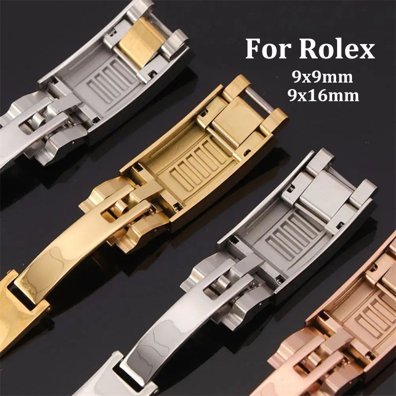9x16mm 9x9mm Stainless Steel Buckle for Rolex Daytona Submariner GMT ...
