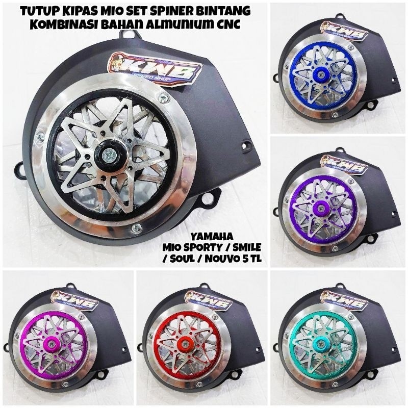 MESIN Close the engine fan cover set star spinner combination aluminum ...