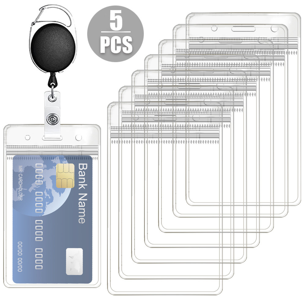 [Fast Delivery] ID Card Work Card Holder Case Clip PVC Acrylic Game ...