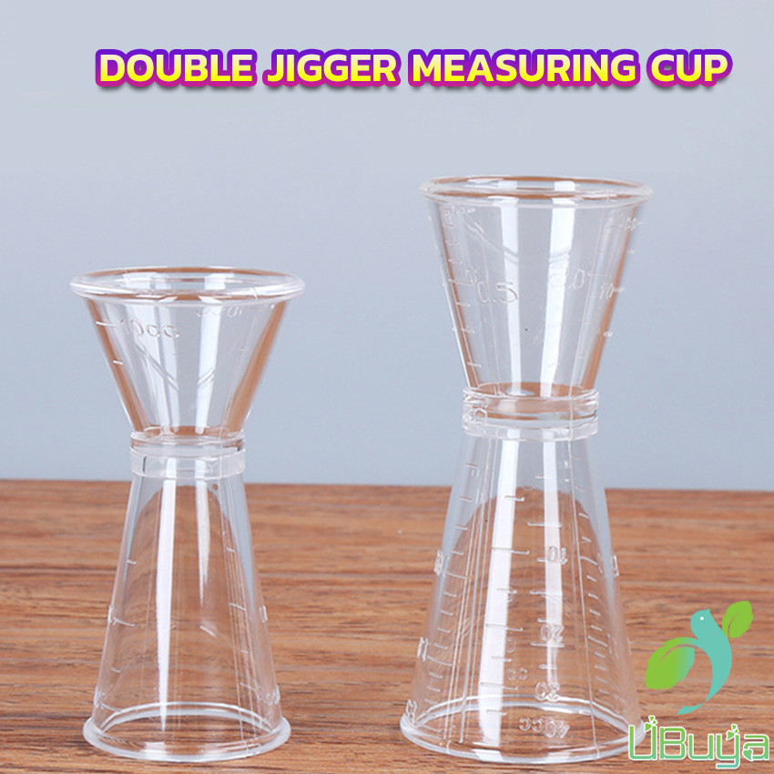 UB PVC Double Jigger Measuring Cup 10/20/40cc Transparent Jigger with ...