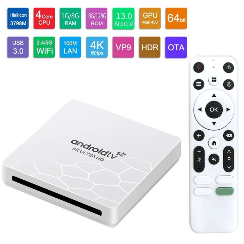 New Q96 OHP 8K ATV Smart TV Box 4K HD Android13 OTA Smart TV Box 4G 5G ...