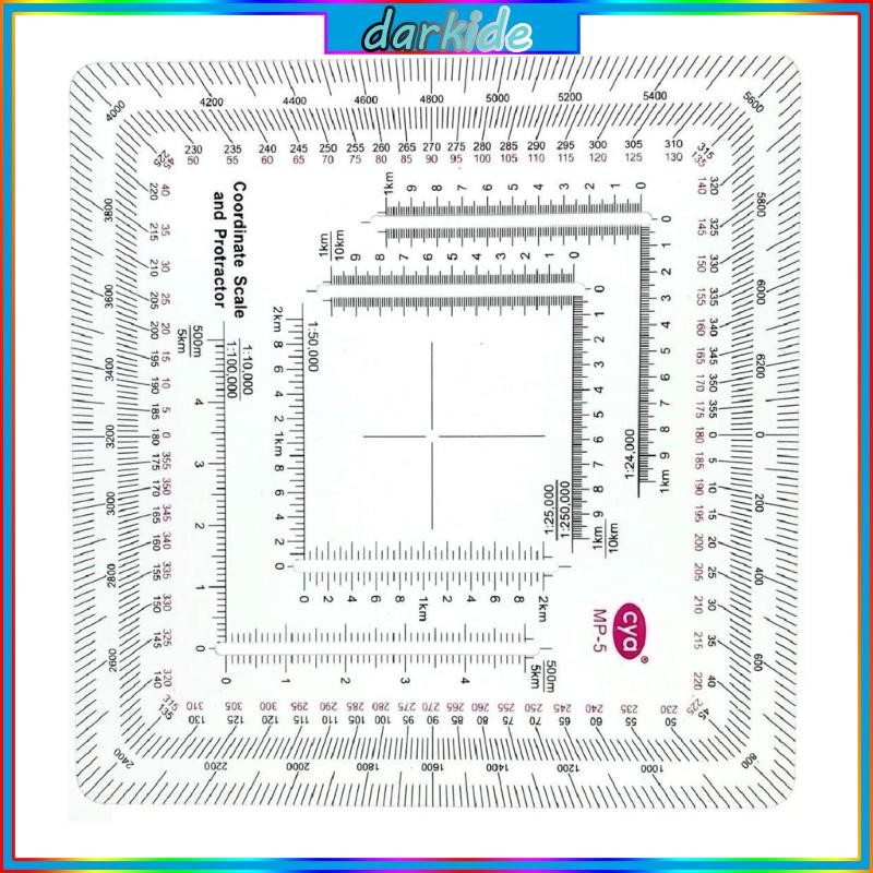 Dark UTM MGRS Coordinate Scale Map Reading and Land Navigation Reader ...