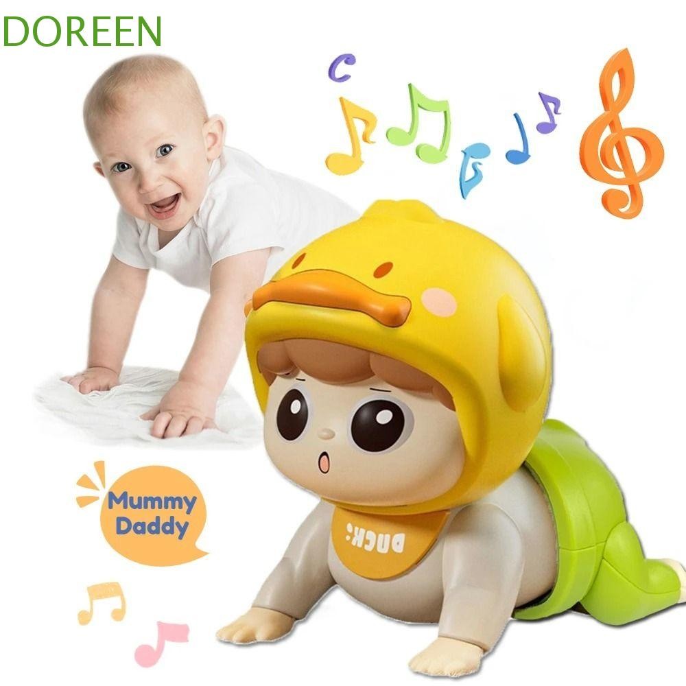 DOREEN Music Electric Crawling Baby Toys, Learns To Crawl with Sound ...