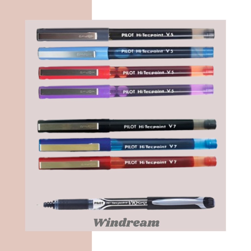 Pilot Hi-Techpoint Grip Pen V5, V7 & V10 sign pen | Shopee Philippines
