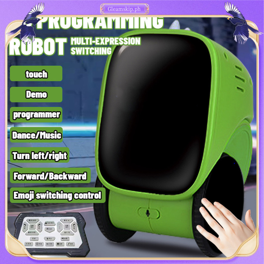 GLE- Kids Remote Control Robot Toy with LED Eyes Horns Auto ...