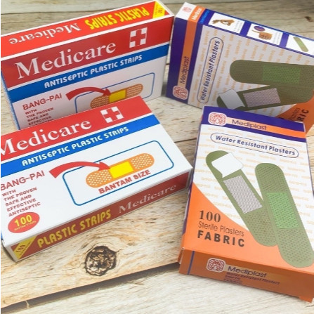 1box/100pcs Band Aid Medic Bandage Non-woven Fabric Waterproof ...