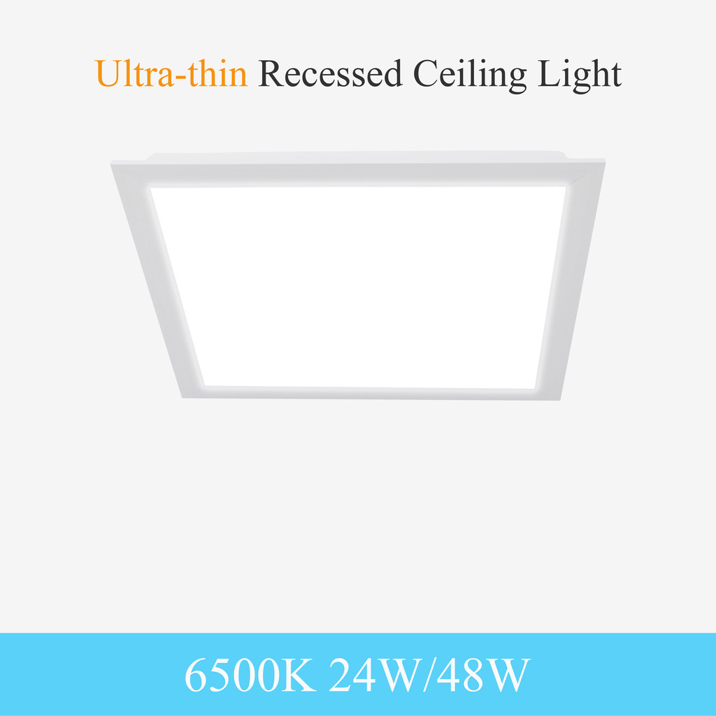 LED Flat Panel Light 24W 48W LED Integrated Drop Ceiling Light Office ...