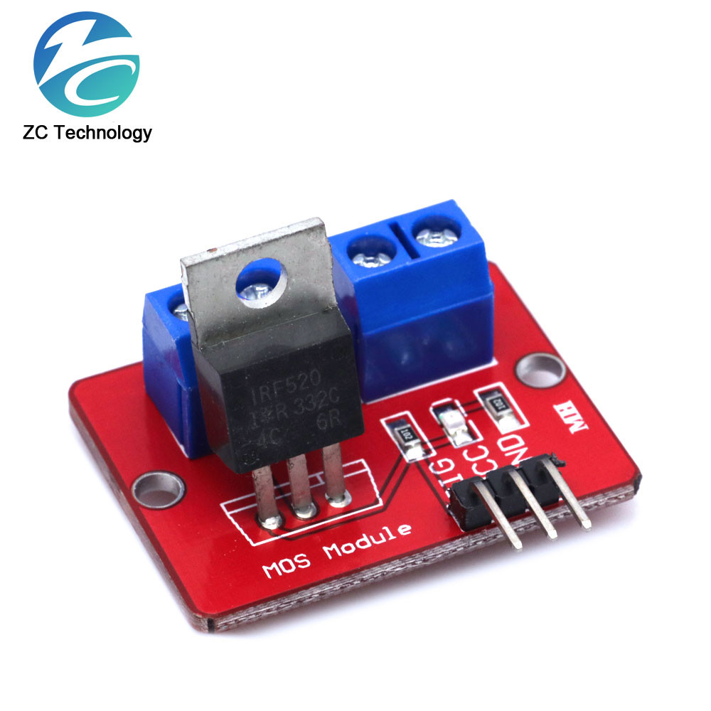 0 24v Top Mosfet Button Irf520 Mos Driver Module For Arduino Mcu Arm Raspberry Pi Shopee