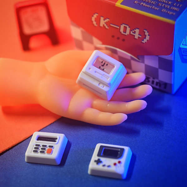 keycaps keycaps custom K-04 Unique Creative MAC Apple MAC Pyramid Retro ...