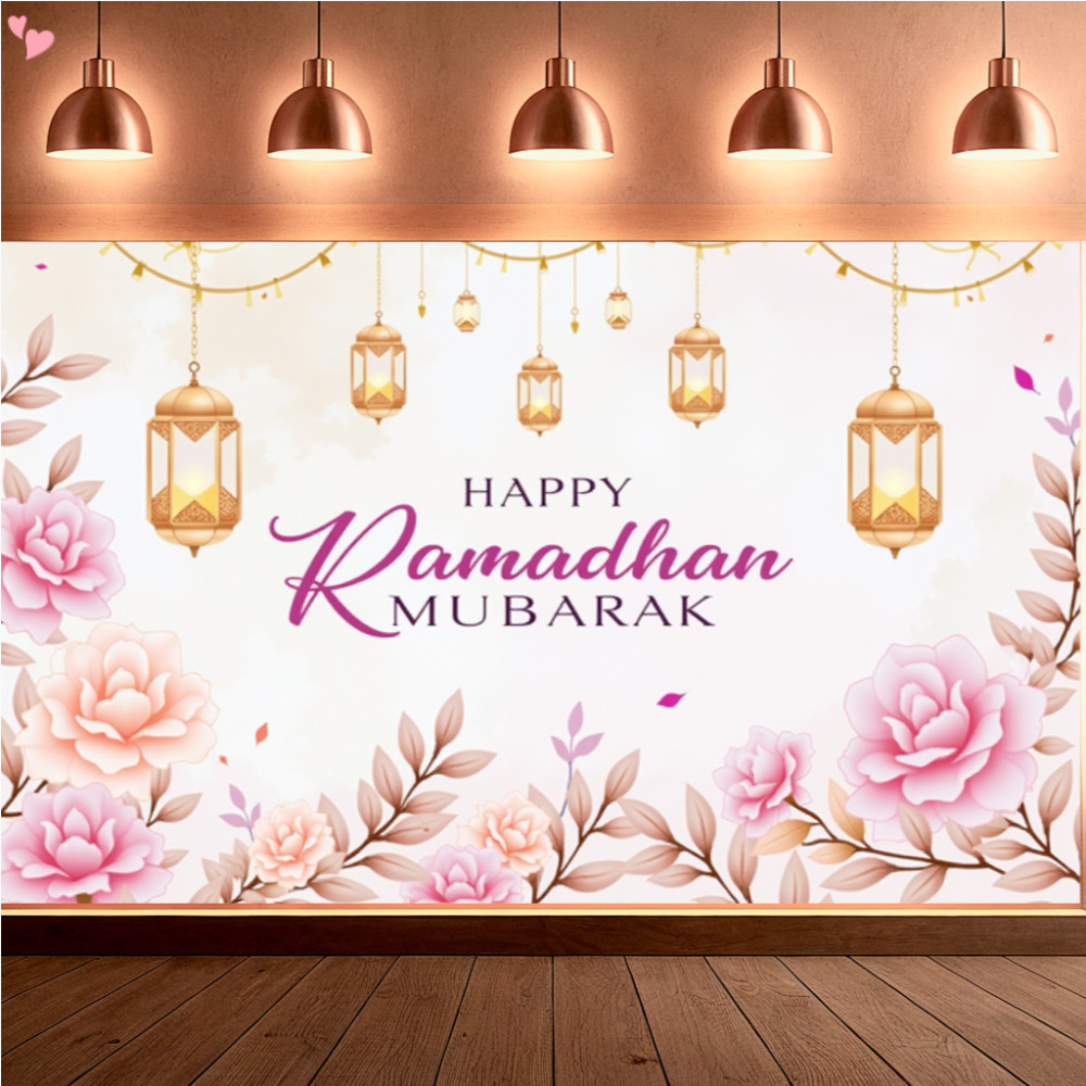Ramadan Eid Mubarak Backdrop Banner Islamic Muslim Kareem Background ...