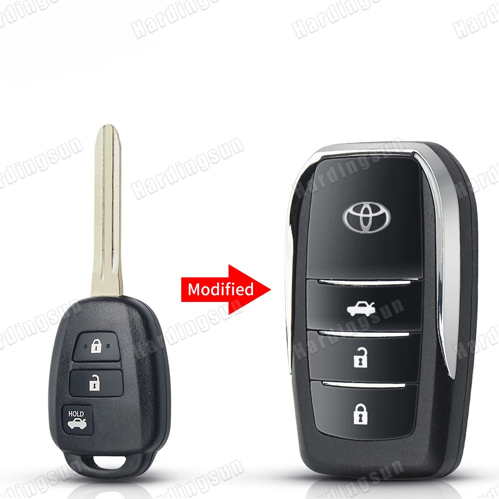 Suitable for Toyota 3 button Vios 4th Gen 4 2019 2020 2021 car folding ...