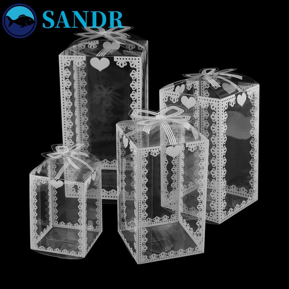 SANDR Candy Box Dragee PVC Candy Holders Christmas Event Transparent ...